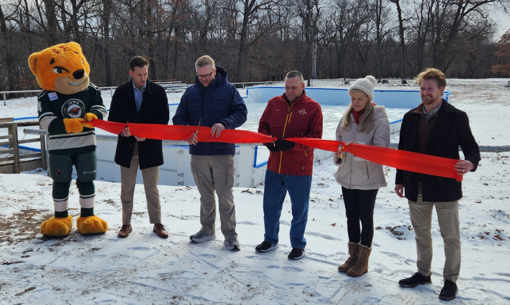 Ribbon Cut on New Skate Rink at the John Hansen Memorial Skating Rink ...